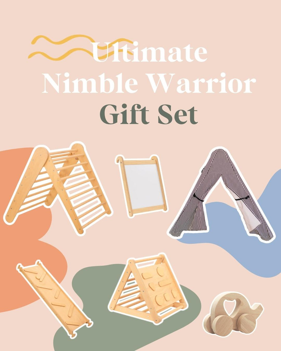 Ultimate Nimble Warrior Gift Set | Wooden Climbing Frames for Kids ...