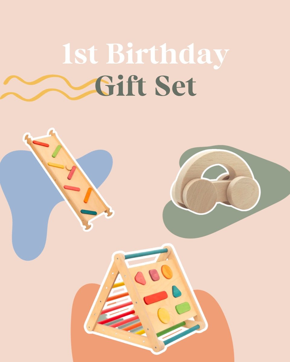 1st Birthday Gift Set | Wooden Climbing Frames for Kids | Nimble Kids ...
