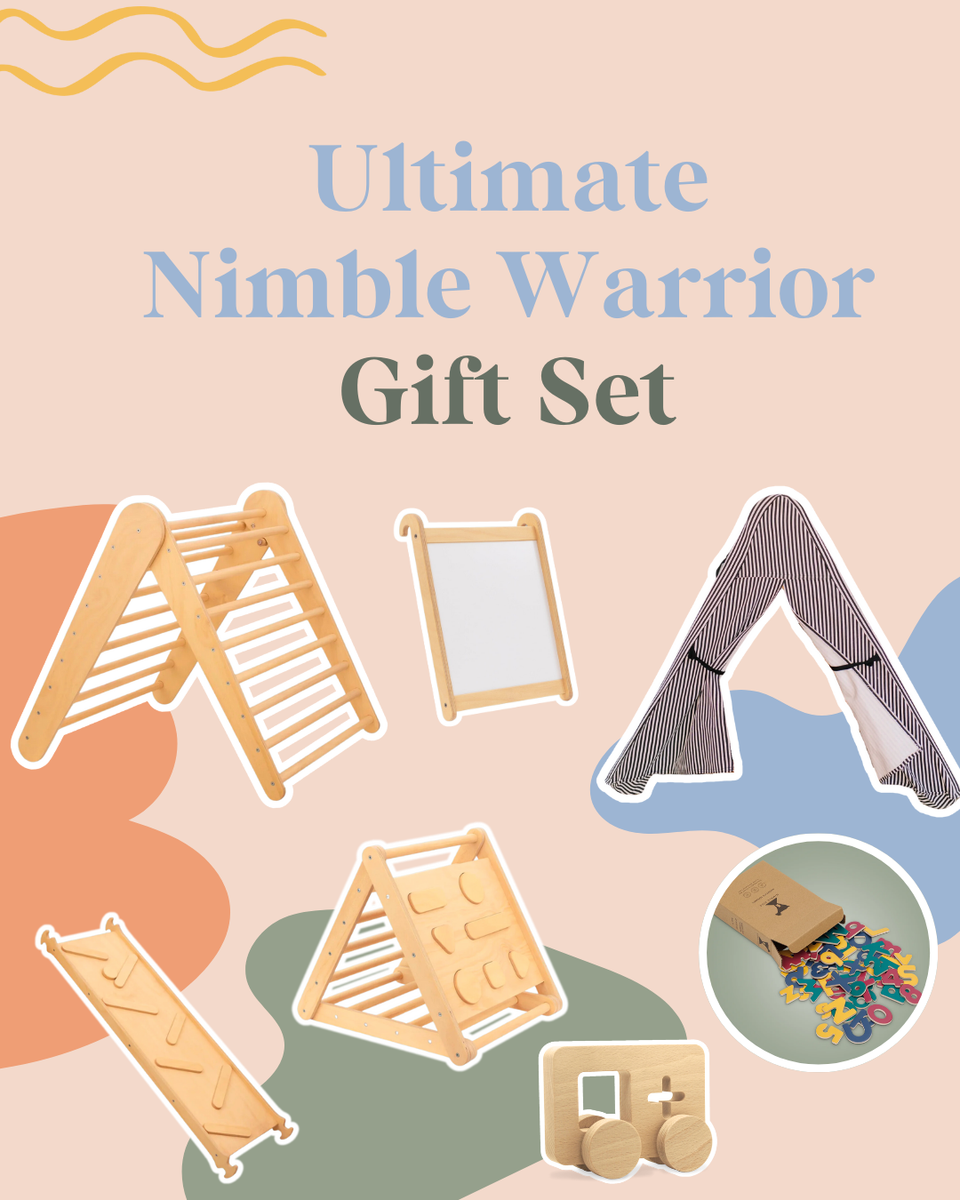 Ultimate Nimble Warrior Gift Set | Wooden Climbing Frames for Kids ...