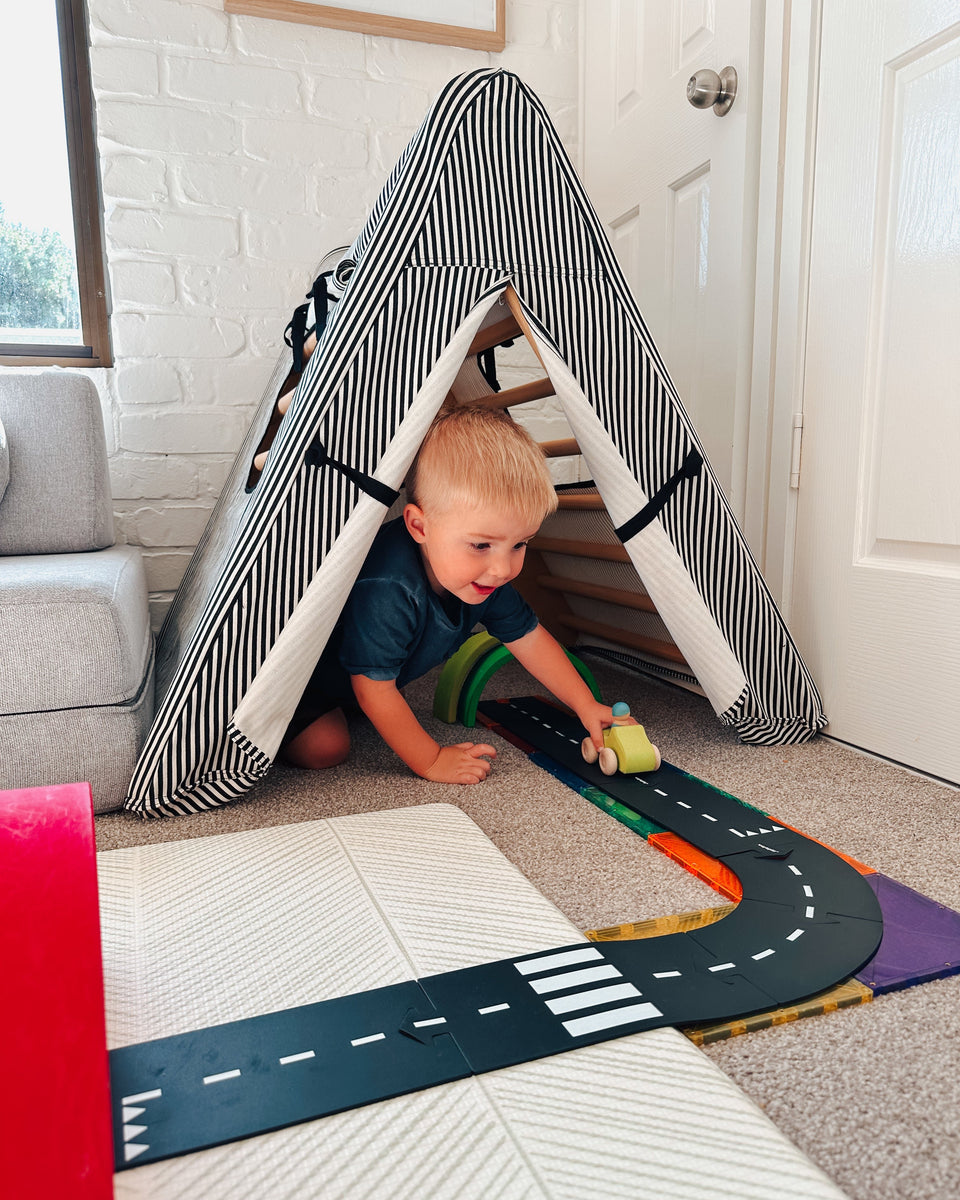 Pikler Triangle Tent Cover | Nimble Kids | Wooden Climbing Frames for ...